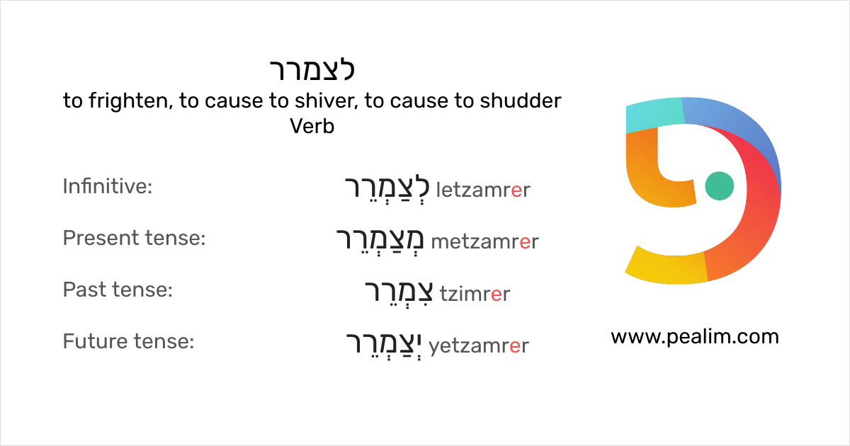 לצמרר – to frighten, to cause to shiver, to cause to shudder – Hebrew ...
